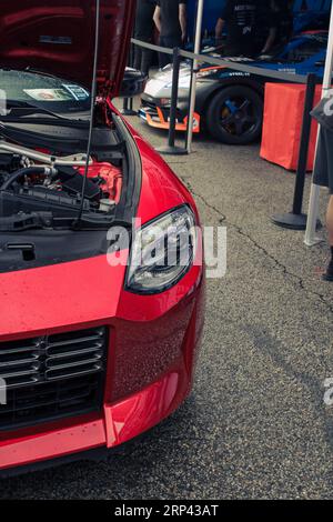Red Nissan 400z with Bronze wheels Stock Photo - Alamy