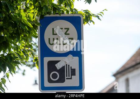 ULEZ camera warning sign. Transport for London, TfL, ANPR camera ...