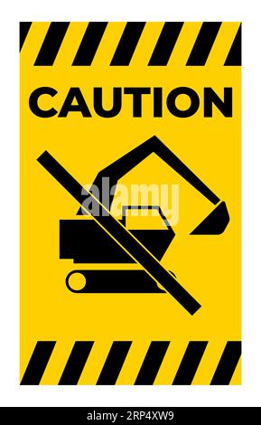 No digging sign. Red circle cross out Background. Forbidden signs and ...