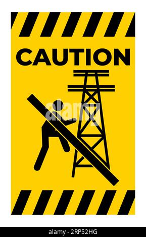 Prohibition Sign Do Not Climb Tower Symbol Stock Vector Image & Art - Alamy