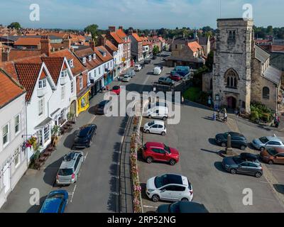 aerial view of Malton, North Yorkshire Stock Photo - Alamy