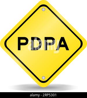 Personal data protection act - PDPA. Secure data. Shield icon. Vector ...