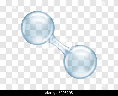 Molecular Model of Oxygen (O2) Molecule. Vector Illustration Stock ...
