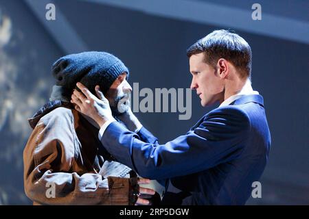 Homeless Al - l-r: Simon Gregor (Al), Matt Smith (Patrick Bateman) in ...