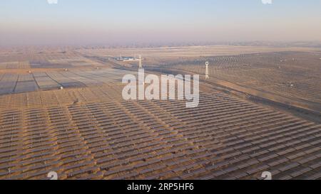 (181215) -- ERDOS, Dec. 15, 2018 -- Aerial photo taken on Dec. 13, 2018 ...