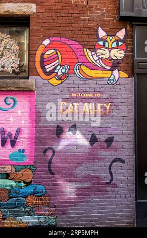 Manchester, New Hampshire, USA. 03rd Sep, 2023. A mural by Ari Peterson ...