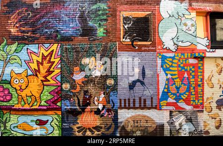 Manchester, New Hampshire, USA. 03rd Sep, 2023. A mural by Kori ''Quest ...