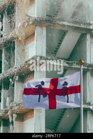 Composite concept image depicting problems with unsafe, weak, crumbling ...