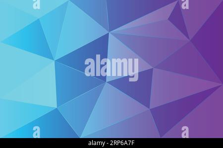 blue vector triangle, polygonal background, Origami style, gradient ...