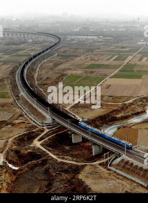 Aerial photo shows the Anyang Hongqiqu Airport is under construction at ...