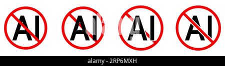 Anti artificial general intelligence for design. Young artist protest ...