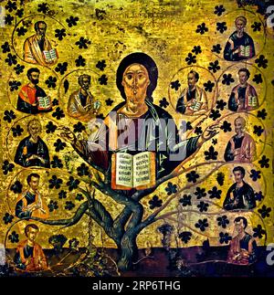 Christ the True Vine, by Angelos Akotantos, Crete, 15th century Athens ...