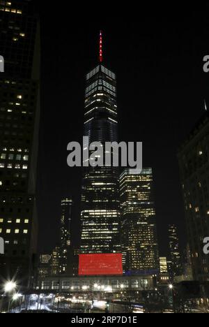 (190204) -- NEW YORK, Feb. 4, 2019 (Xinhua) -- One World Trade Center ...