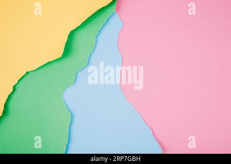 colorful bright papers ragged edges. High resolution photo Stock Photo ...