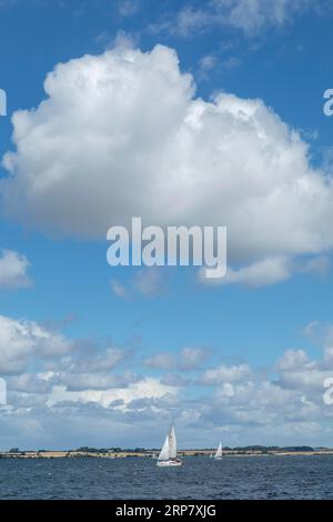 Sailboats, coast near Broager, Syddanmark, Denmark Stock Photo - Alamy