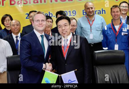 (190227) -- BASRA, Feb. 27, 2019 (Xinhua) -- Frits Klap, managing ...