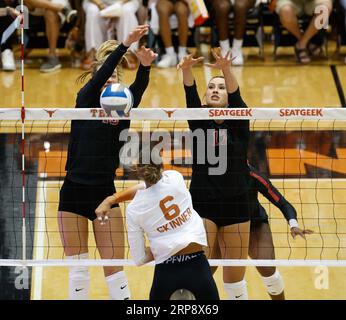 September 3, 2023: Texas opposite hitter Devin Kahahawai (44) at the ...