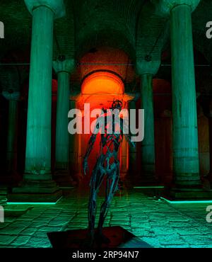 Art Installation in Basilica Cistern (Yerebatan Sarnici). Istanbul ...