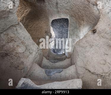 Turkey,Anatolia,Cappadocia, Goreme. Inside of hot air balloon flying ...