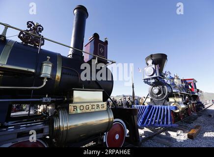 Union Pacific Railroad #119 and the Central Pacific's #60, Jupiter, sit ...