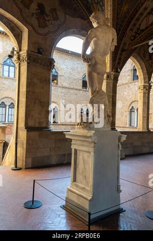 A 1589 marble statue of Jason the mythological hero, holding the Golden ...