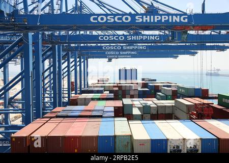 Container Ship COSCO SHIPPING SOLAR, built in 2019 and sailing under ...