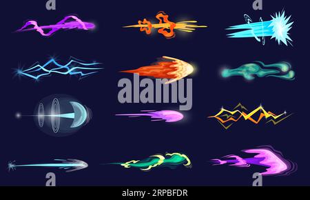 blaster projectile game cartoon vector illustration Stock Vector Image ...