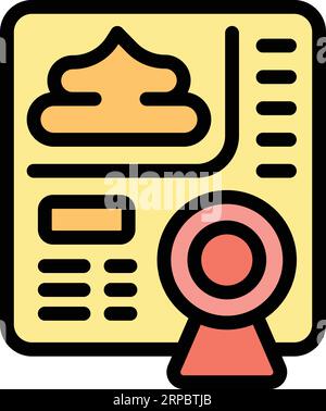 Cosmetics with collagen document icon outline vector. Skin serum. Care ...