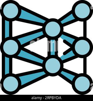 Chain Peptide Icon Outline Vector Vitamin Chemical Amino Protein