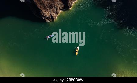 aerial views, cliffs, rivers and canoeing, located on the Oyo river ...