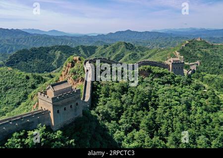 Luanping. 1st Sep, 2023. This aerial photo taken on Sept. 1, 2023 shows ...