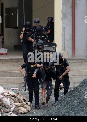 (190715) -- QUEZON CITY, July 15, 2019 -- A member of the Philippine ...