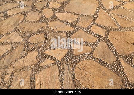 Seamless texture of crushed stone. Crushed stone tile Stock Photo - Alamy