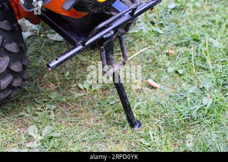 motoblock support for stability on the ground Stock Photo - Alamy