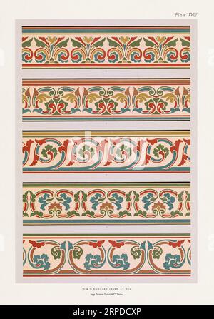 Medieval bands and borders in rich colors Stock Photo - Alamy