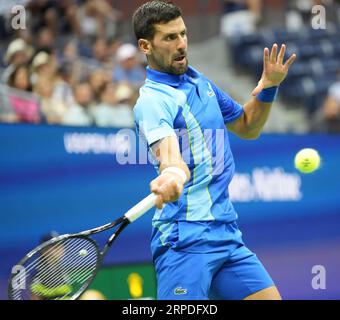 September 3,2023: Novak Djokovic (SRB) defeated Borna Gojo (CRO) 6-2, 7 ...