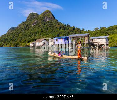 Faces of sea gypsies Semporna Sabah Stock Photo - Alamy