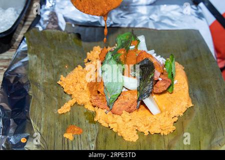 Photo showing ingredients to make nacatamales Stock Photo - Alamy