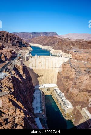 Panoramic View of Hoover Dam Stock Photo - Alamy