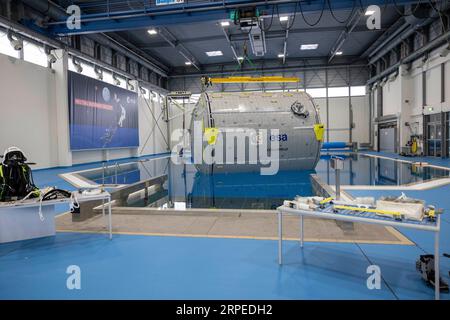 Cologne, Germany. 01st Sep, 2023. ESA astronauts Matthias Maurer (l-r ...