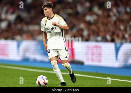 Fran Garcia of Real Madrid CF seen during LaLiga EA SPORTS game between ...
