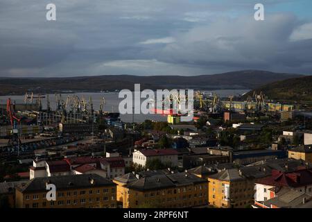 (190915) -- MURMANSK, Sept. 15, 2019 -- Photo taken on Sept. 12, 2019 ...