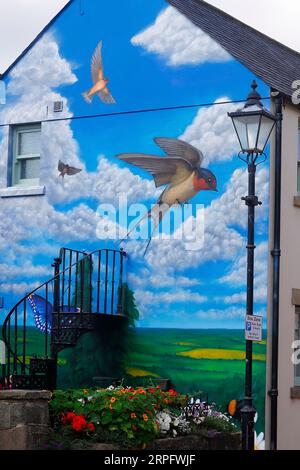 A gable end mural on Cheapside in Knarwborough,North Yorkshire by ...