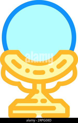 shintai mirror shintoism color icon vector illustration Stock Vector ...