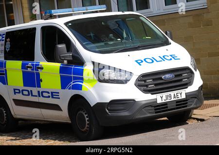 Police Van outside Knaresborough Police Station in North Yorkshire,Uk ...