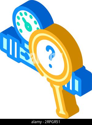 inspection gas service isometric icon vector illustration Stock Vector ...