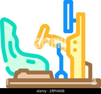 racing simulator vehicle color icon vector illustration Stock Vector ...