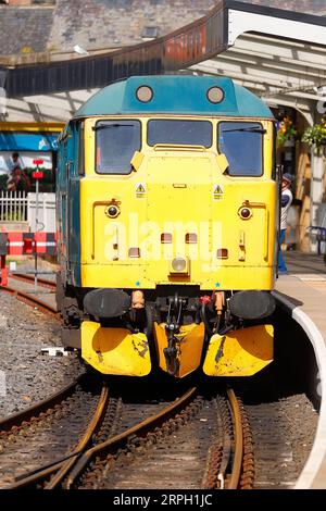 British Rail Class 31 seen parked at Whitby Station in North Yorkshire ...