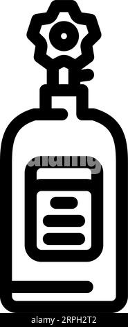 nitrous oxide racing vehicle line icon vector illustration Stock Vector ...