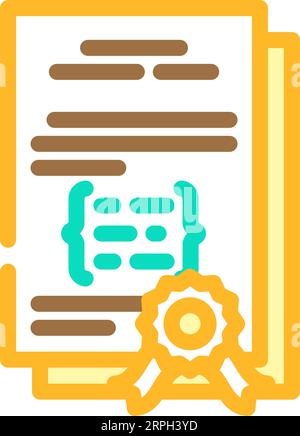 software licensing color icon vector illustration Stock Vector Image ...